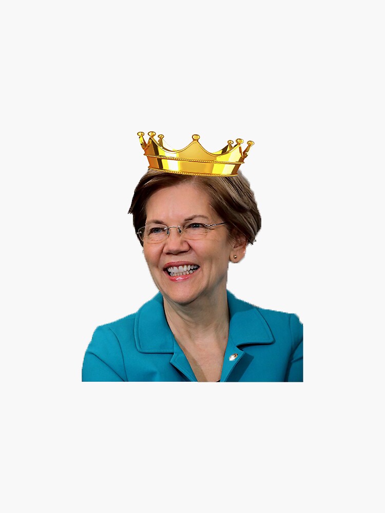 "Queen Elizabeth Warren" Sticker for Sale by sydneylaumeyer | Redbubble