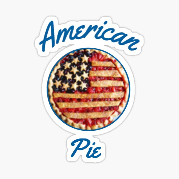 "American Pie" Sticker for Sale by SwampfoxDesign | Redbubble
