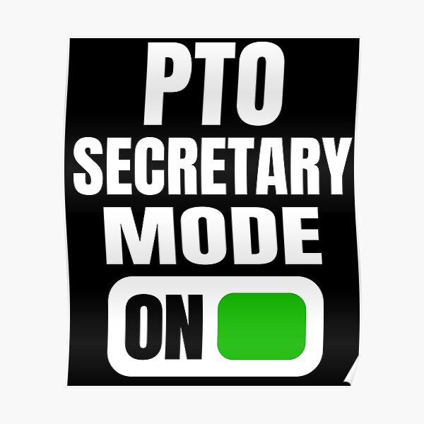 "Funny PTO Secretary Mode On Switch Design for School Parent Volunteers ...