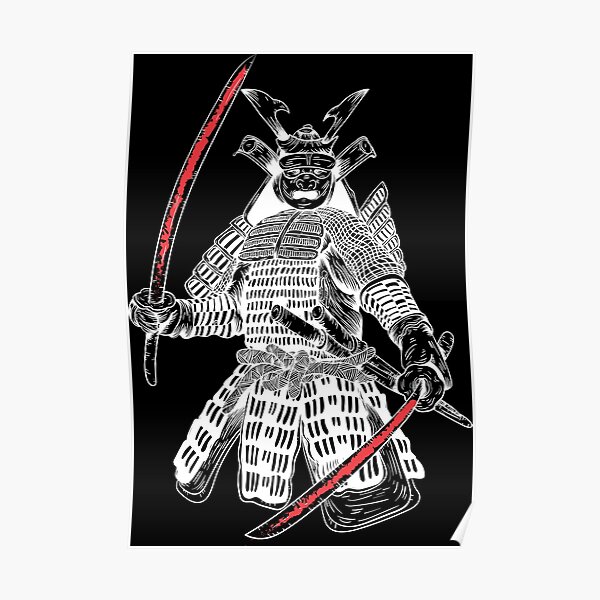 "Japan samurai warrior katana sword fight." Poster by emphatic | Redbubble