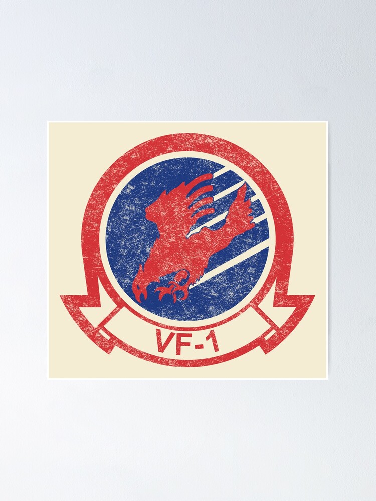 "Top Gun VF-1 HD (Worn Look)" Poster for Sale by Ottakars | Redbubble
