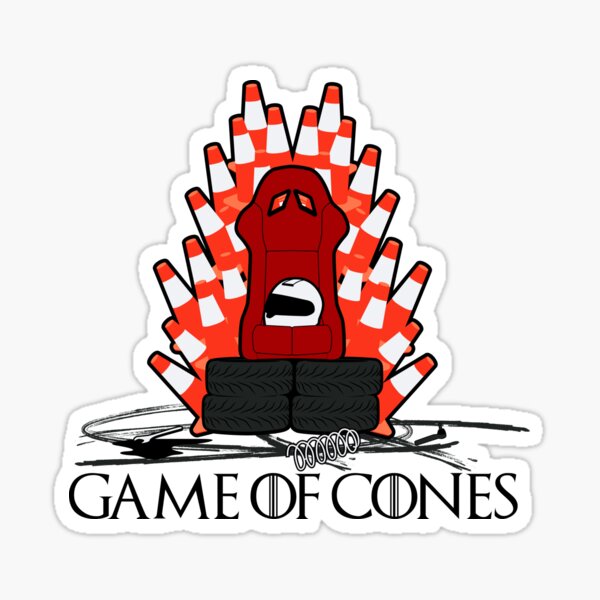 "Game Of Cones" Sticker for Sale by AutomotiveArt | Redbubble