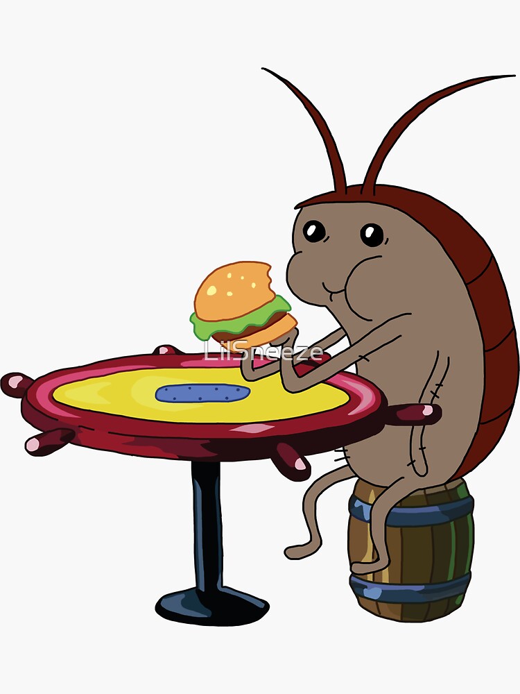 "HD Spongebob bug" Sticker for Sale by LilSneeze | Redbubble