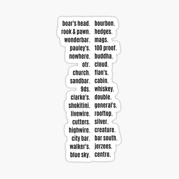 "athens ga bars" Sticker for Sale by rpgraphics | Redbubble