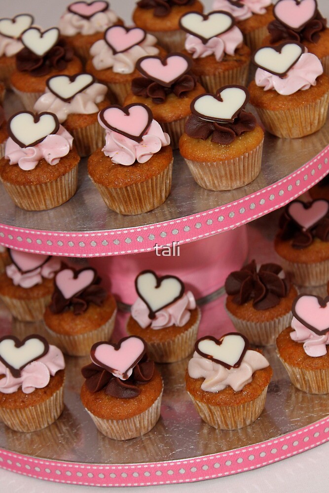 "Mini Heart Cakes" by tali | Redbubble