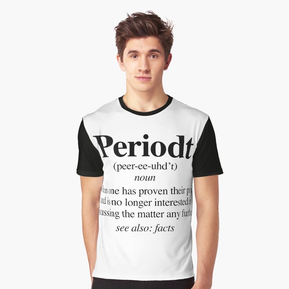 "Periodt Definition" Sticker for Sale by qualitytimes | Redbubble