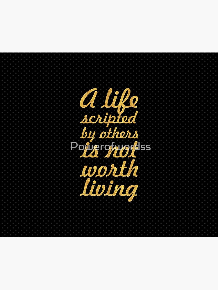 "A life scripted... Inspirational Quote" Tapestry for Sale by ...