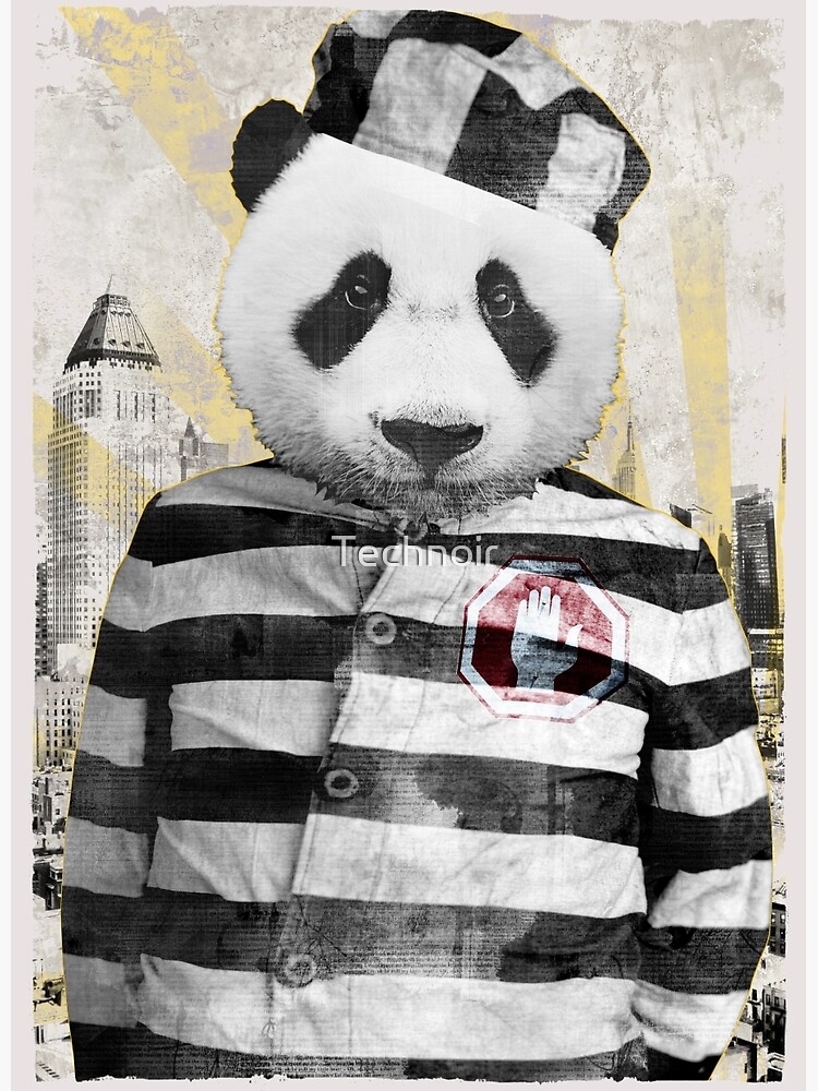 "Prison Bear" Poster by Technoir | Redbubble