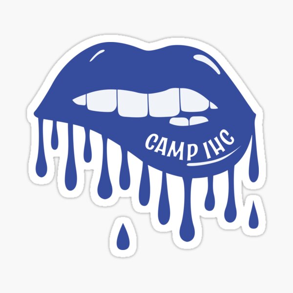 "CAMP IHC Bleeding lips " Sticker for Sale by dddesignsnj | Redbubble