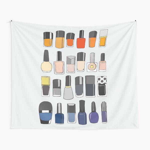 "My nail polish collection" Tapestry for Sale by uzualsunday | Redbubble