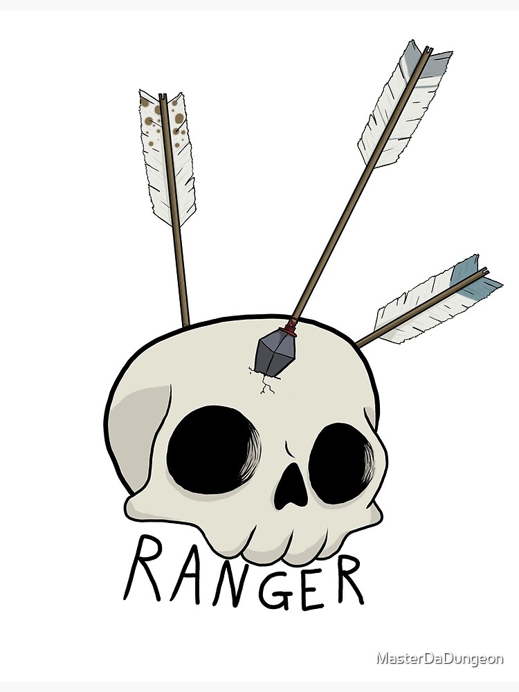 "Ranger Skull D&D Class" Poster for Sale by MasterDaDungeon | Redbubble