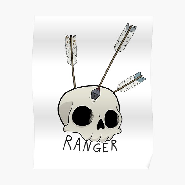 "Ranger Skull D&D Class" Poster for Sale by MasterDaDungeon | Redbubble