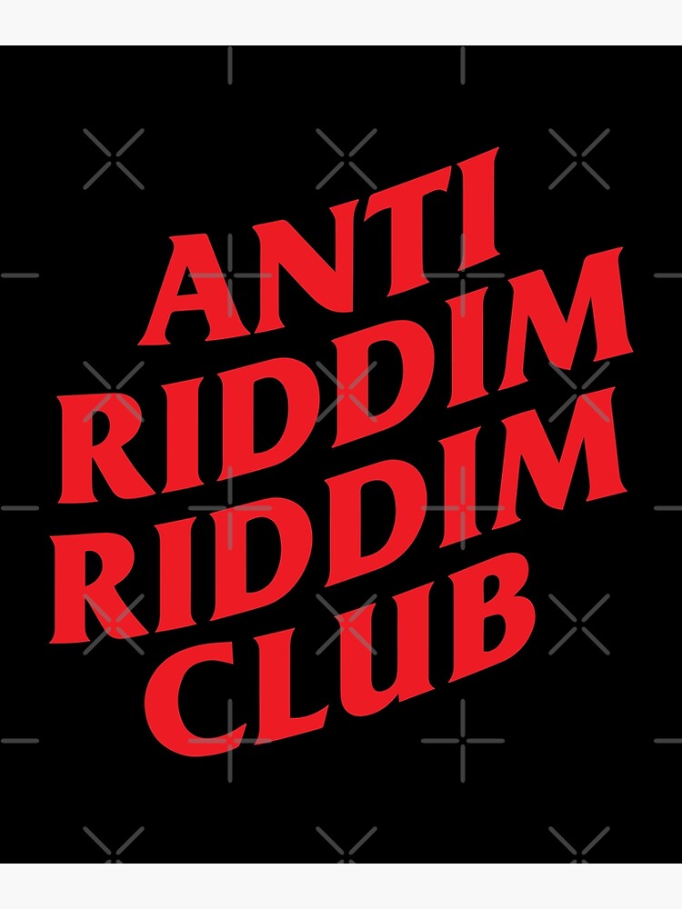 "Anti Riddim Riddim Club Red Logo" Poster for Sale by subieliu | Redbubble
