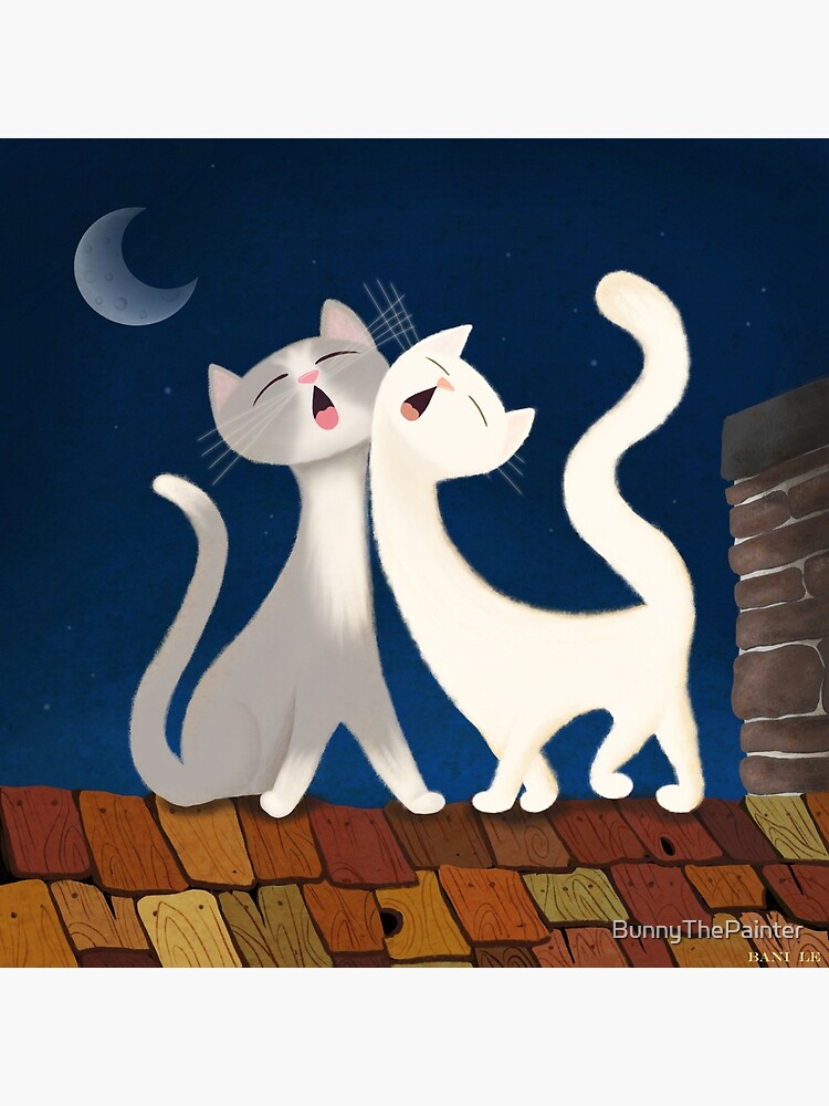 "Moonlight Kitty Cat Serenade " Photographic Print for Sale by ...