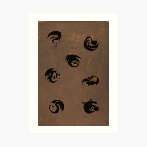 "Httyd Dragon Class Symbols" Art Print for Sale by Scarlet-x-Rose ...