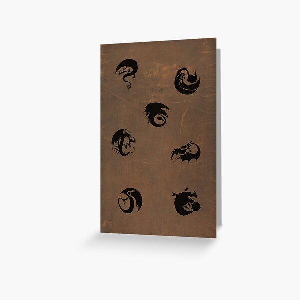 "Httyd Dragon Class Symbols" Greeting Card for Sale by Scarlet-x-Rose ...