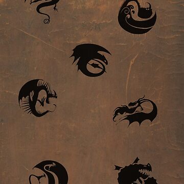 "Httyd Dragon Class Symbols" Art Print for Sale by Scarlet-x-Rose ...