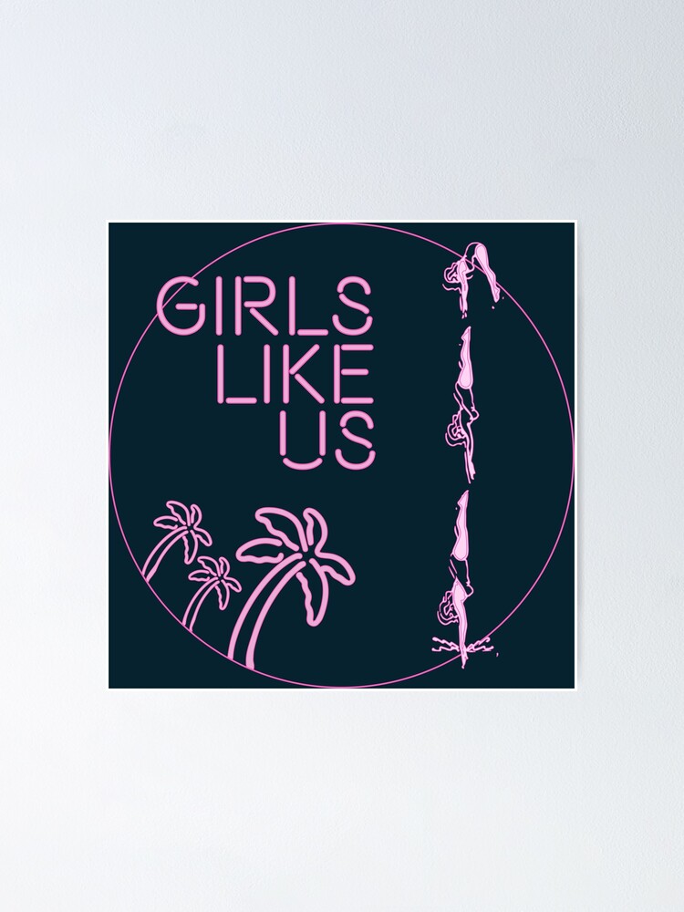 "TWICE - Girls Like Us Neon (Transparent)" Poster by trudelstrudel ...