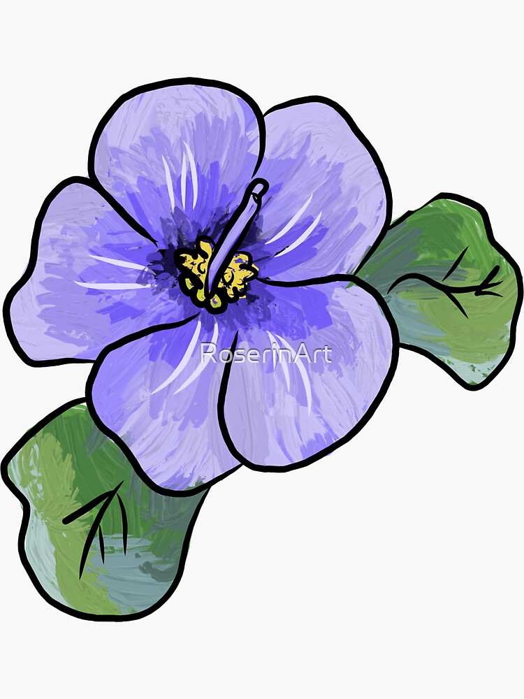 "Painted Violet" Sticker for Sale by RoserinArt | Redbubble