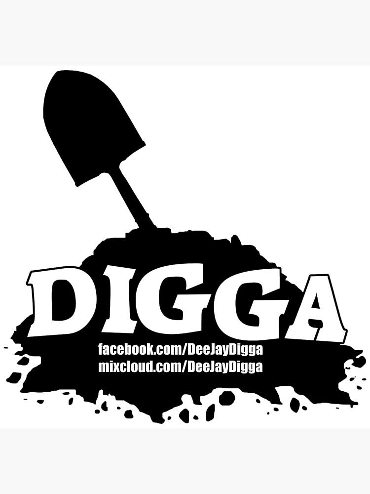 "DJ Digga (schwarzes Logo)" Fotodruck von Joman | Redbubble