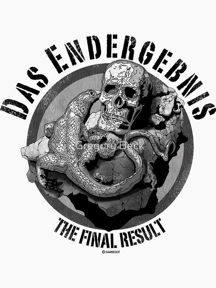 "Das Endergebnis - The Final Result" Sticker for Sale by GarageRatArt ...