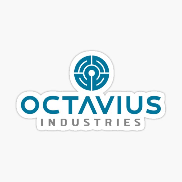 "Octavius Industries (Variant)" Sticker for Sale by huckblade | Redbubble