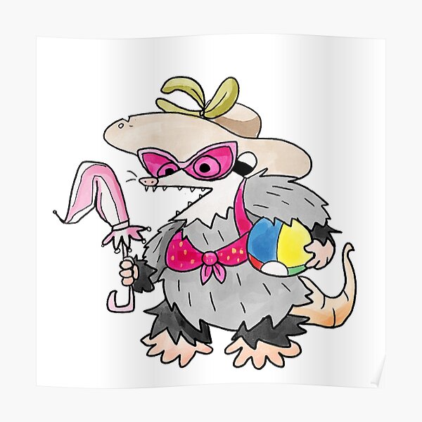"Beach Possum" Poster for Sale by Cinnabees | Redbubble
