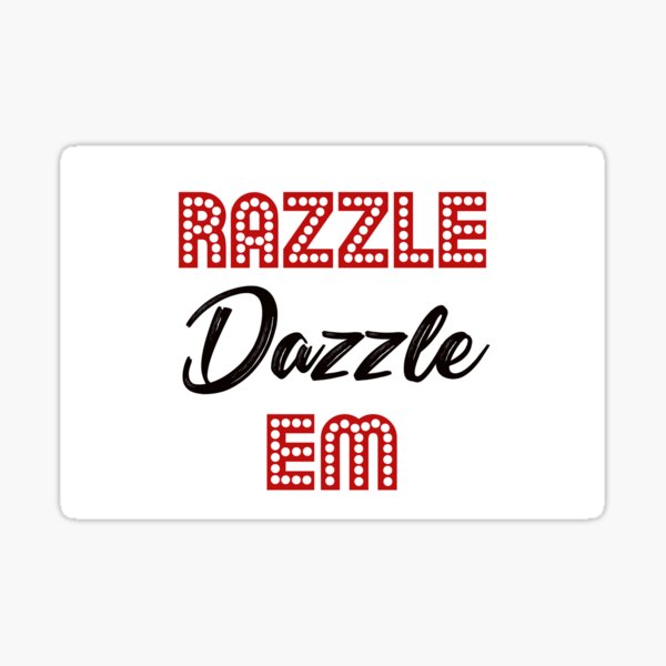 "Chicago Razzle Dazzle" Sticker for Sale by artoffandom | Redbubble