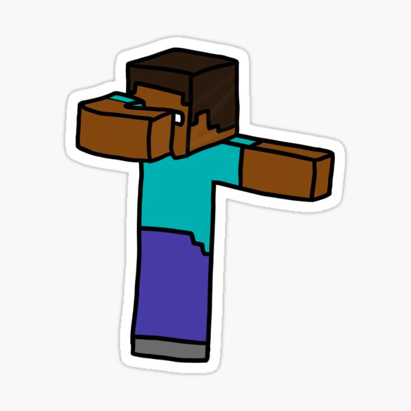 "DABBING STEVE" Sticker for Sale by JoeHentai | Redbubble