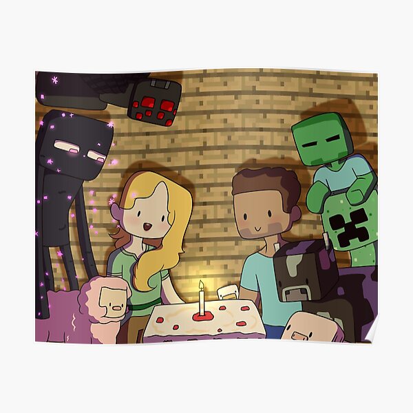 Minecraft Zombie Posters | Redbubble