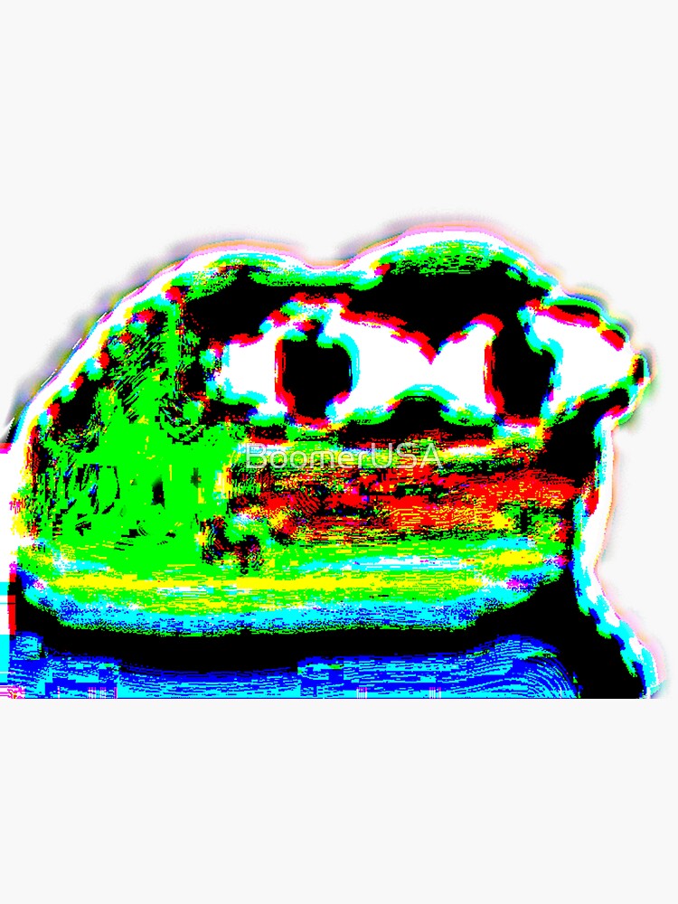 "Eye Sore Pepe Meme" Sticker by BoomerUSA | Redbubble