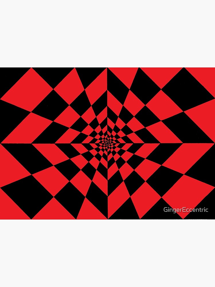 "Red and Black Op Art" Art Print by GingerEccentric | Redbubble