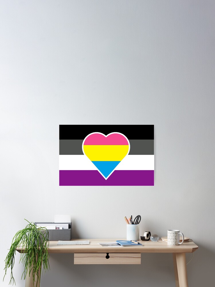 "Panromantic Asexual Flag" Poster for Sale by DisneyFanatic23 | Redbubble