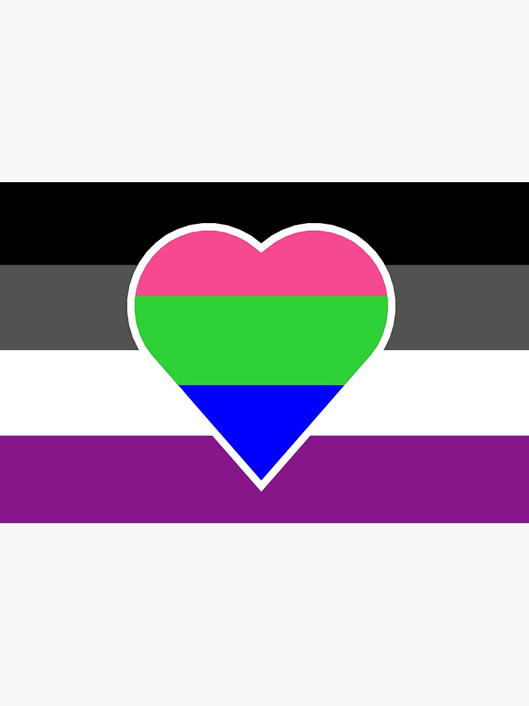 "Polyromantic Asexual Flag" Sticker for Sale by DisneyFanatic23 | Redbubble