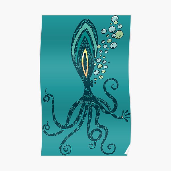 "Japanese octopus Kiss" Poster by duxpavlic | Redbubble