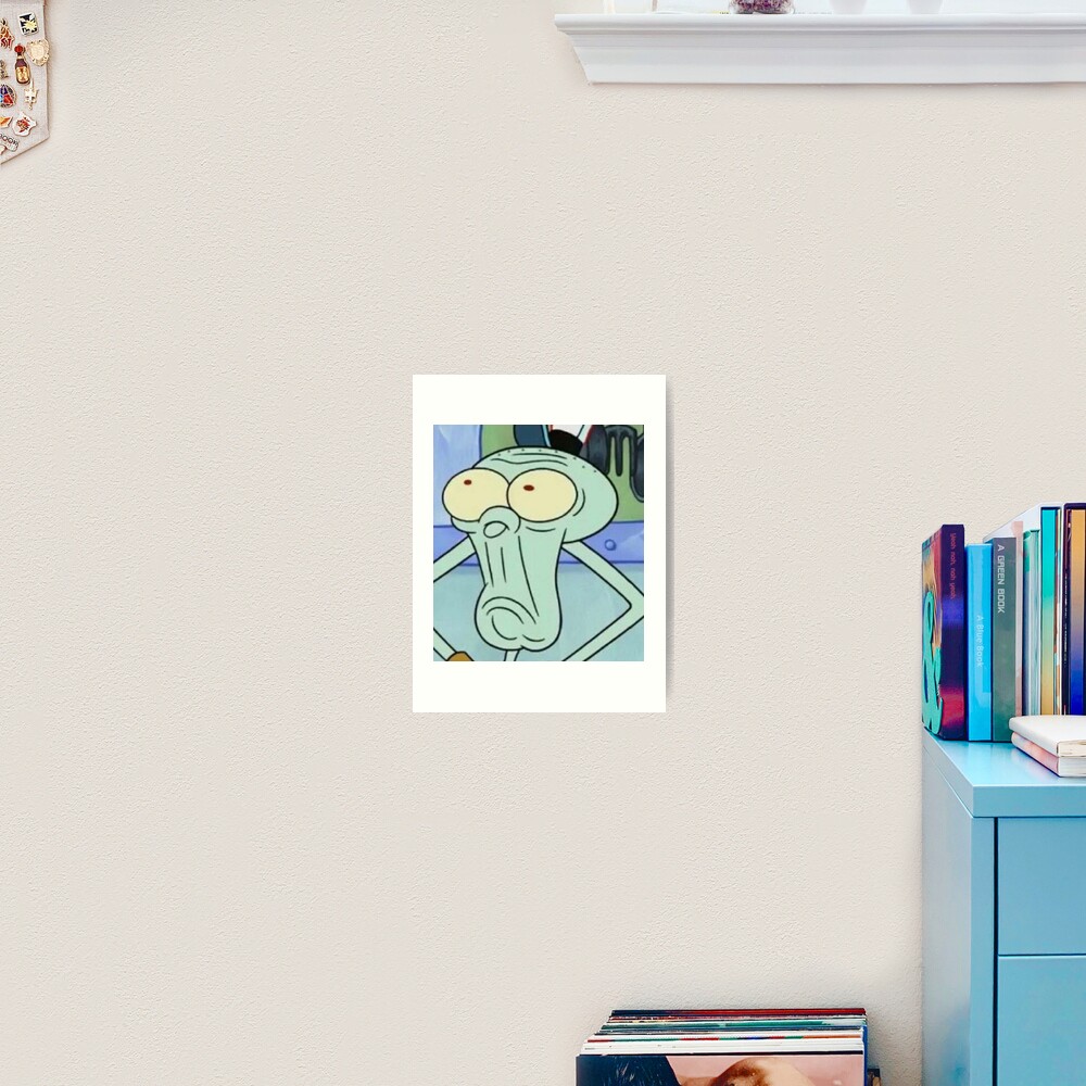 "Squidward Stank Face - Spongebob" Art Print for Sale by SmackinCheekz ...
