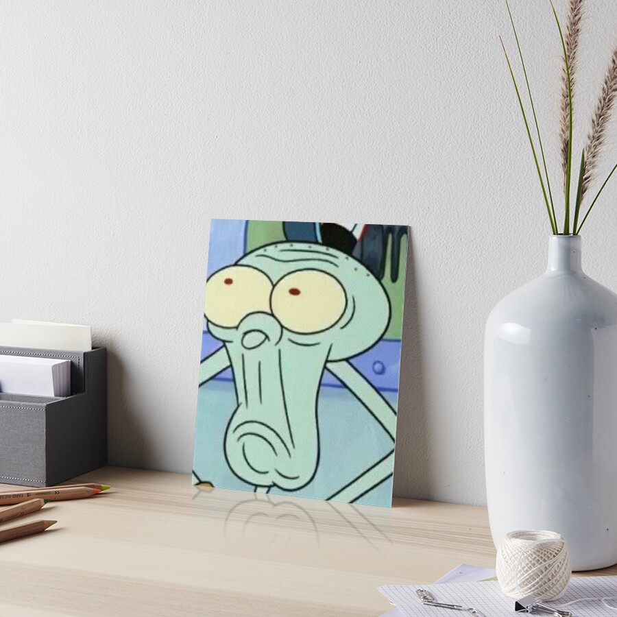 "Squidward Stank Face - Spongebob" Art Board Print for Sale by ...