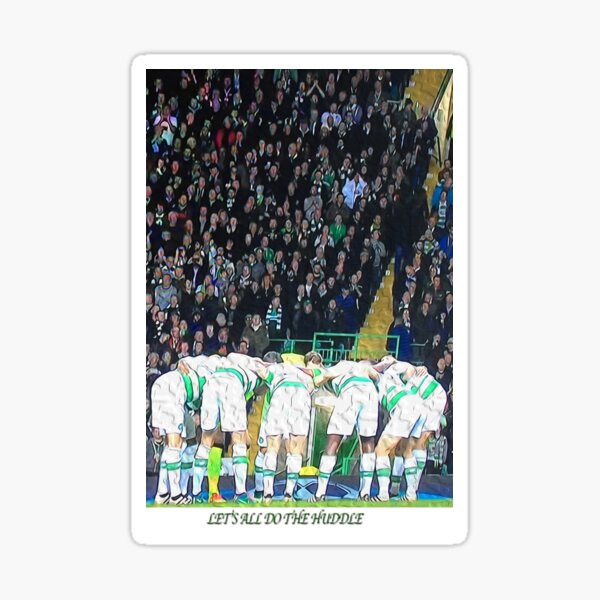 "Let's all do the huddle" Sticker for Sale by grantspics | Redbubble