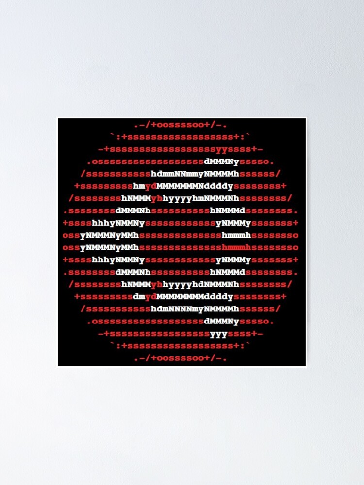 "Ubuntu ascii logo" Poster by adamsinger77 | Redbubble