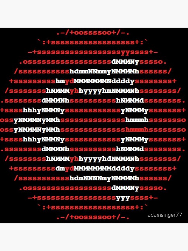 "Ubuntu ascii logo" Sticker by adamsinger77 | Redbubble