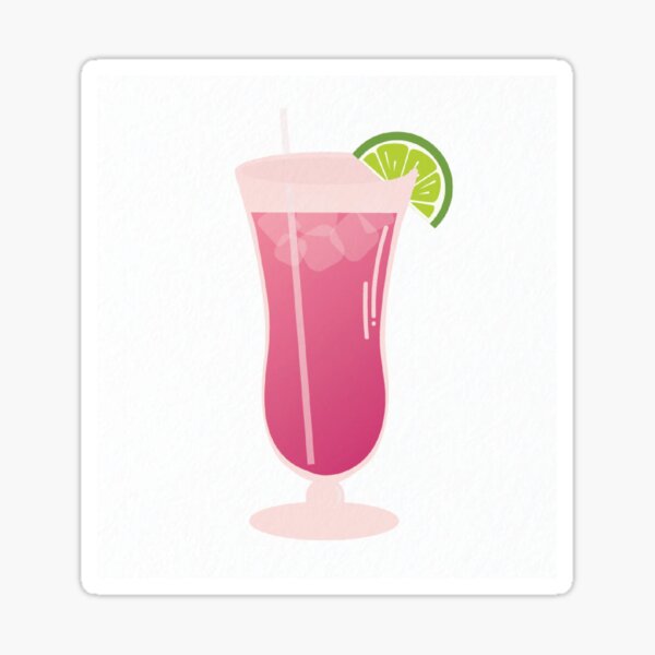 "Pink Drink " Sticker for Sale by NiaSin | Redbubble
