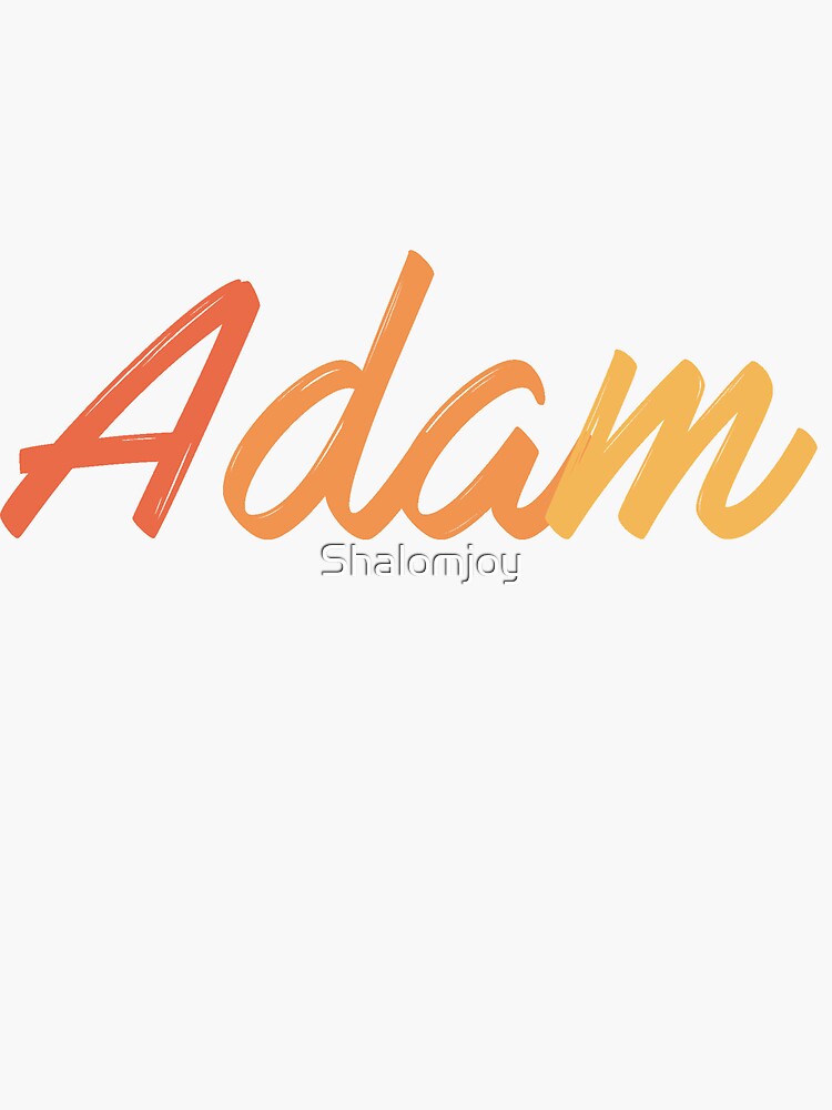 "Adam" Sticker for Sale by Shalomjoy | Redbubble