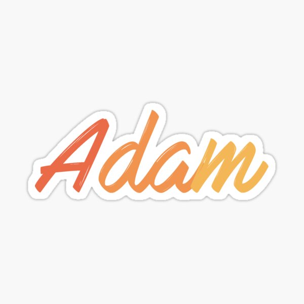 "Adam" Sticker for Sale by Shalomjoy | Redbubble