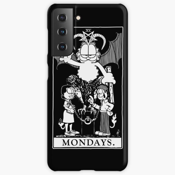 "Garfield Tarot: Mondays (White Ink)" Samsung Galaxy Phone Case by ...
