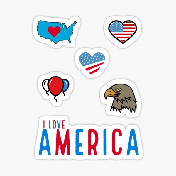"American Sticker Pack" Sticker by tristahx | Redbubble