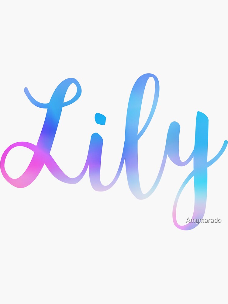 "lily " Sticker for Sale by Amymarado | Redbubble