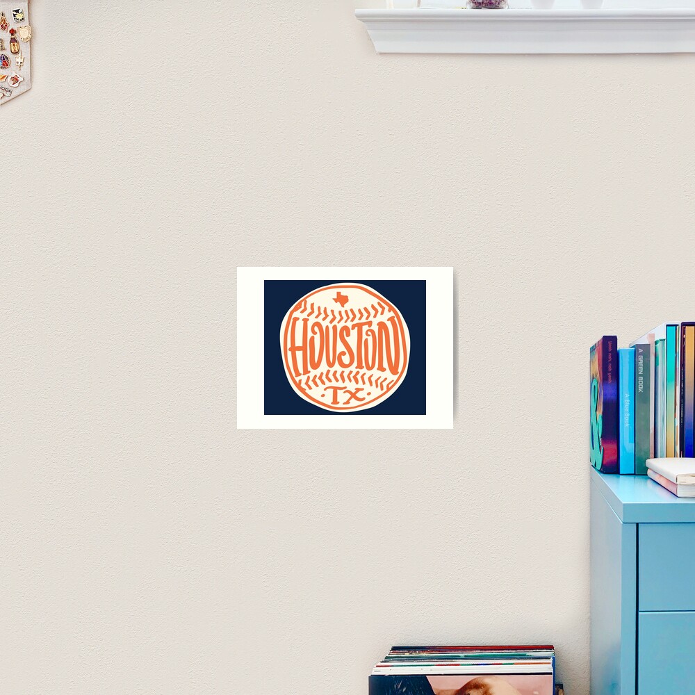 "Houston Texas Hand Drawn Script Design" Art Print by thegoodwordsco ...