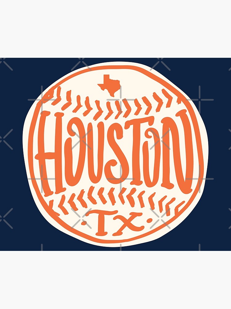 "Houston Texas Hand Drawn Script Design" Art Print by thegoodwordsco ...