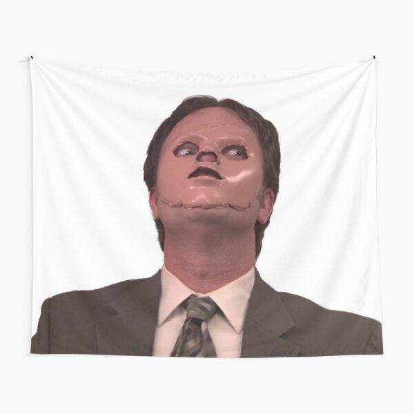 "Dwight Schrute - Skin Mask" Tapestry for Sale by TossedSweetCorn ...