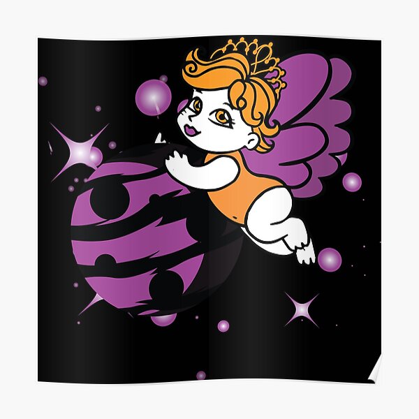 "Flying, cute, little angel princess!" Poster for Sale by shakurpeter ...